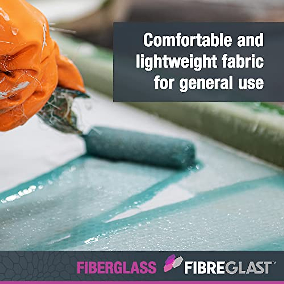 Fibre Glast Fiberglass Cloth Mat – Premium High-Strength Lightweight Plain Weave Surface Coat Fabric — Waterproof Boat Cloth for Canoes, Kayaks, Marine Repair Kits – 4 Oz, 1 Yard, Made in USA