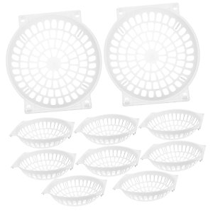 Parliky 10pcs Pigeon Supplies Birds Bowlx Pigeon Accessories Bird Nests for Cages Canary Eggs Hatching Tool Birdhouse Pigeon Bowl Breeding Bird Nest Pigeon Nest Pigeon Breeding Nest White