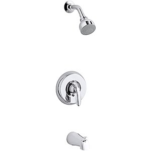 Kohler TS15601-4-CP Coralais Rite-Temp Bath and Shower Valve Trim with Lever Handle
