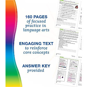 Spectrum Grade 7 Language Arts Workbooks, Ages 12 to 13, Language Arts Grade 7, Vocabulary, Sentence Types, Parts of Speech, Writing Practice, and Grammar Workbook - 160 Pages