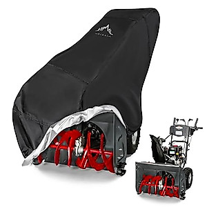 Himal Snow Thrower Cover-Heavy Duty Polyester,Waterproof,UV Protection,Universal Size for Most Electric Two Stage Snow Blowers 47" L x 32" W x 40" H (L)