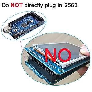 DIYmalls ILI9341 3.2 inch TFT LCD Display Screen Module 3.3V Resistive Touch Panel 320x240 w/SD Card Slot for Mega-2560 only