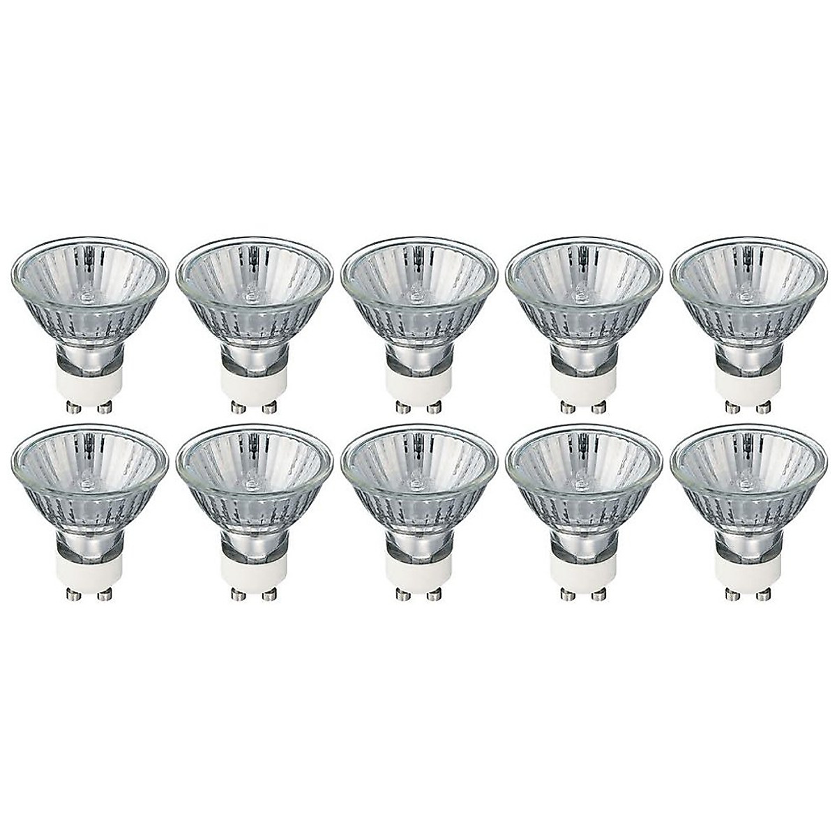 KOR MR16/GU10 - Flood - GU10 Halogen Light Bulb (Twist & Lock) Base - 120V - MR16 Light Bulb MR16 (35 Watt, 10 Pack 35 Watt)