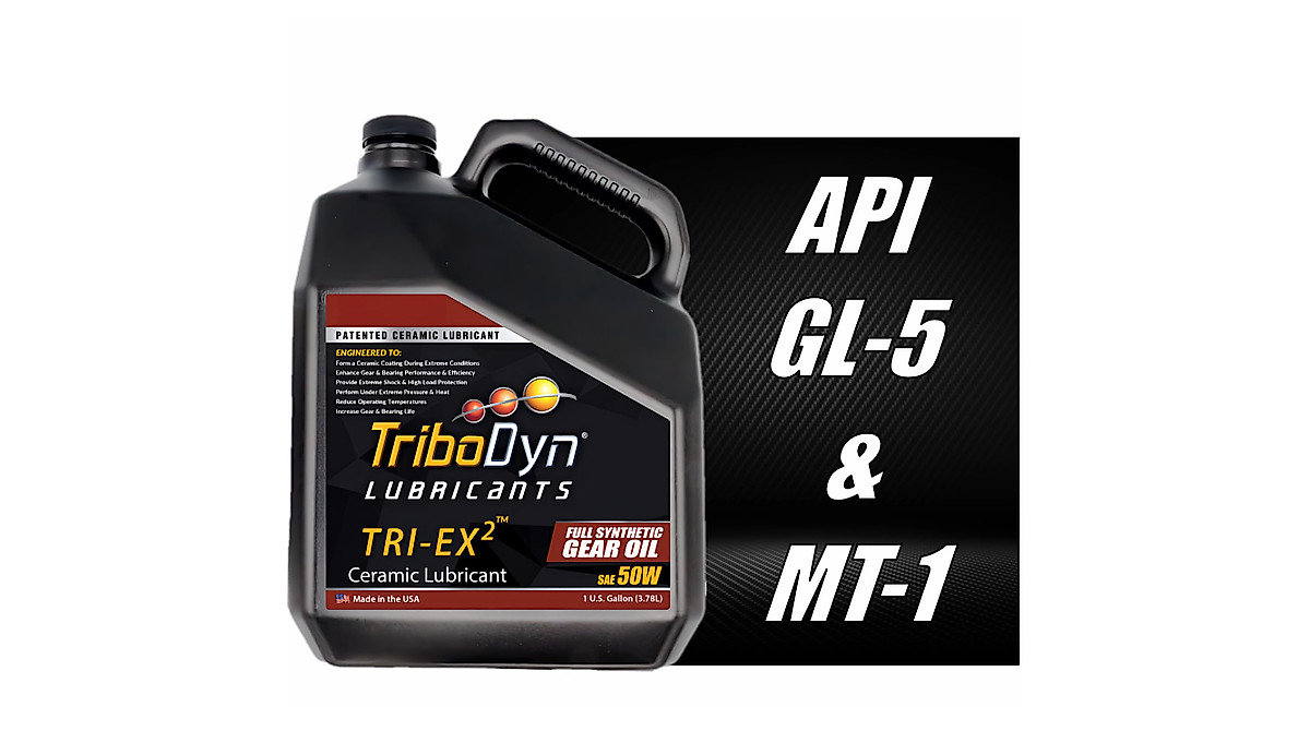 TriboDyn TRI-EX2 50W Gear Oil: Ceramic Coated Full Synthetic