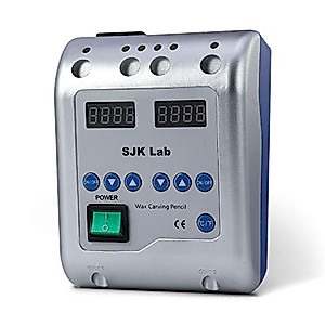 Dental Electric Wax Carver with Double Pens & 6 Wax Tips, Dentist Waxing Carving Pencils Handheld Instrument for Waxing, Dental Lab Equipment, Jewelry Wax Work