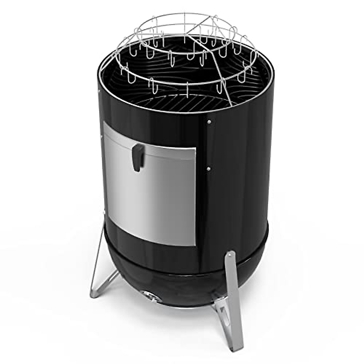 Onlyfire Chef Rib Hanging System, Stainless Steel 3-Tier Rib Hanger with Removable Cooking Hooks, Barbecue Cooking Accessories for Weber 22 inch Smokey Mountain Cooker