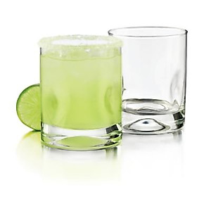 Libbey Crisa Impressions 12-Ounce Double Old Fashioned Glass, Box of 12, Clear