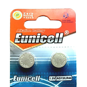 Eunicell 20 Batteries Blister Pack AG13, G13, SR44, LR44, A76, V13GA, PX76A, 357