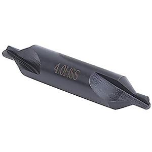 HSS Center Drill Set, 5 Piece Center Drill Countersink Lathe Bit Mill Tooling Set, 4mm, AType