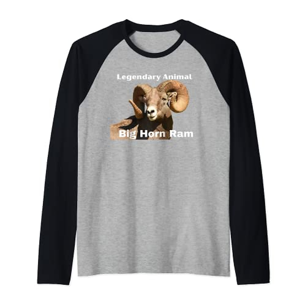 Legendary Animal Big Horn Ram bighorn Raglan Baseball Tee