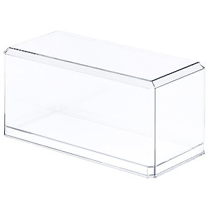 Pioneer Plastics 084C Clear Plastic Beveled Edge Display Case, 3.5" W x 3.75" D x 8" H (Mailer Box)