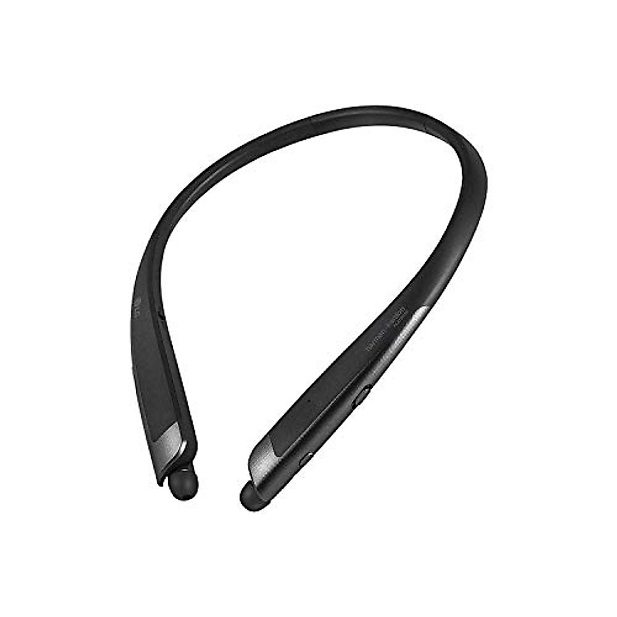 LG HBS-1120 Tone Platinum Se Bluetooth Wireless Retractable Stereo Headset with Google Assistant- Black - Retail Packaging, 2.3