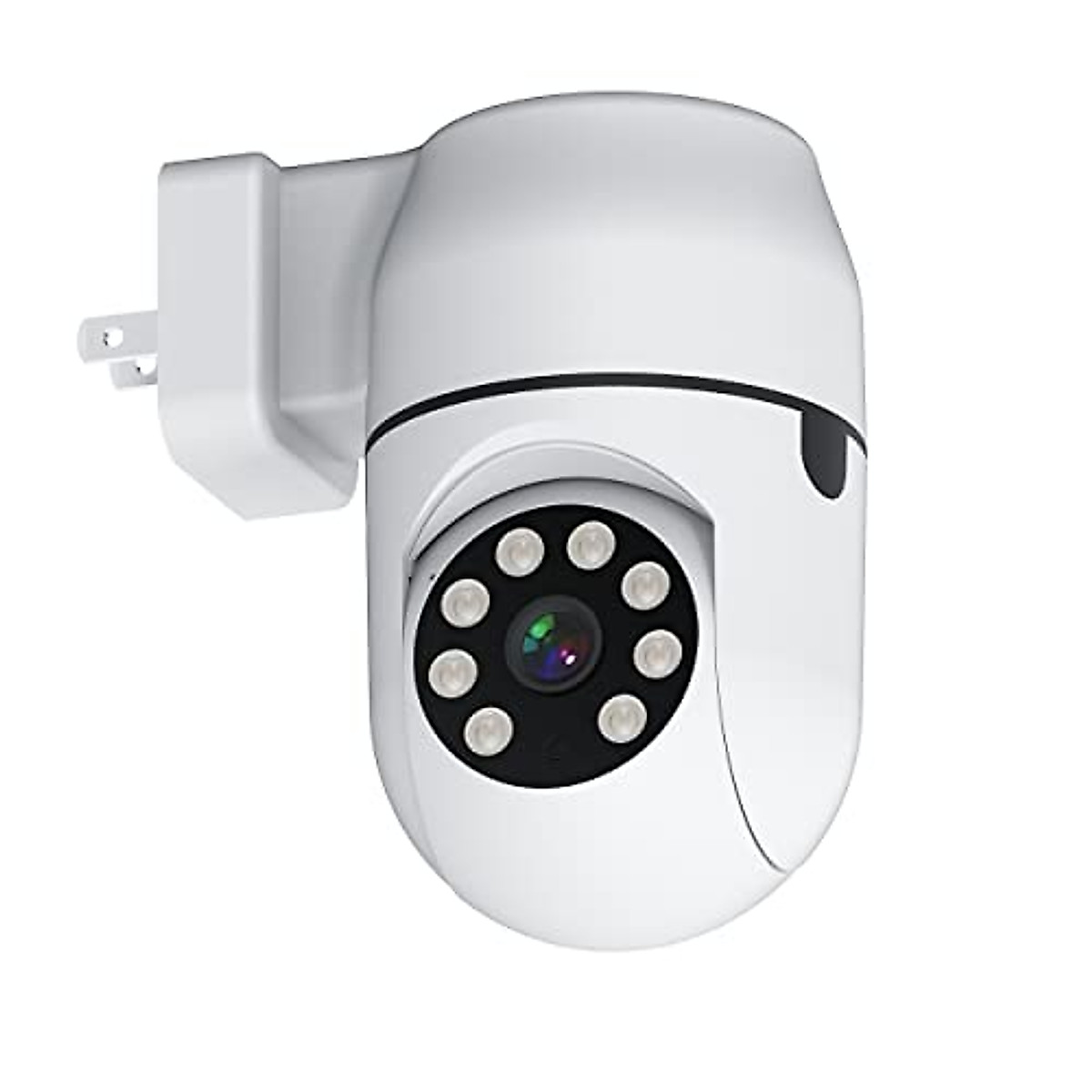 EVERSECU 1080P 2MP Wireless PTZ Security Camera Plugged Into The Power outlets & Play, Humanoid Auto Tracking, 2 Way Audio, Spotlight Color Night Vision, Tuya Smart Life App