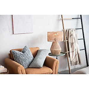 Bloomingville Handwoven Cotton Boucle Throw Pillow Cover, Grey