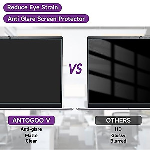 2 Pack 14 Inch Anti Blue Light Screen Protector for HP 14" Laptop/HP Pavilion 14/HP Chromebook 14/HP Stream 14/HP ProBook 14/Acer Chromebook 14/Acer Aspire 14/Acer Chromebook 314|514/Asus Chromebook C425/Asus VivoBook 14, Eye Protection Anti Glare Screen