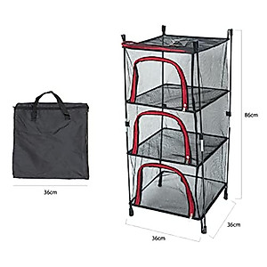 Tongina Camping Drying Mesh Rack for Cookware Organizer Dryer Storage Net Basket