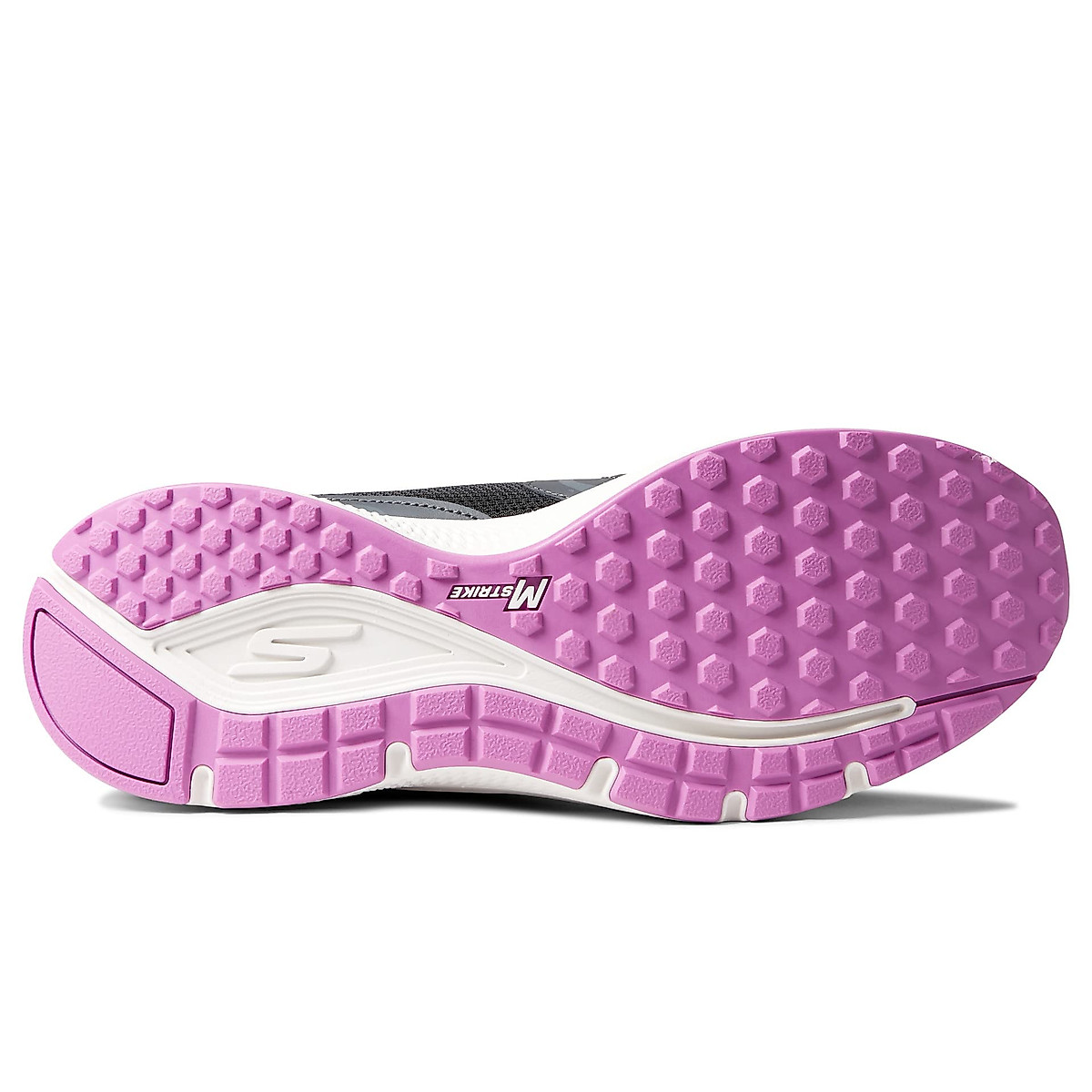 Skechers Women's GO Run CONSISTENT-ANAHITA Sneaker, Black/Purple, 7.5