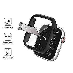 [16 Pack] COMMUTER for Apple Watch SE (2nd Gen)/SE/6/5/4 Screen Protector, (2022 New) Hard PC Ultra-Thin Protective Face Cover Built-in Tempered Glass Film for iWatch SE 2/SE/6/5/4 40mm