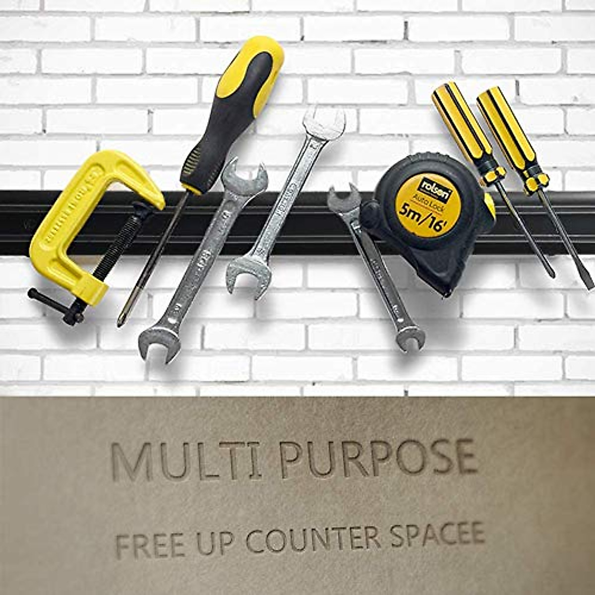 Magnetic Knife Strips (Set Of 2), 15 Inch Magnetic Knife Storage Strip, Knife Holder, Knife Rack, Knife Strip, Kitchen Utensil Holder, Tool Holder, Multipurpose Magnetic Knife Rack