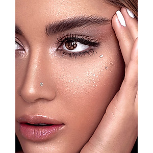 Akeoqi 29Pcs 20G Nose Ring Studs Nose Ring Hoops L Shape CZ Butterfly Snake Star Moon Shape Nose Piercing Jewelry for Women Silver Tone