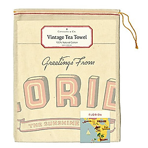 Cavallini & Co. Florida Map Tea Towel
