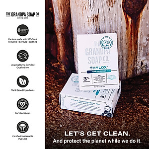 The Grandpa Soap Co. Thylox Acne Treatment Bar Soap - With 3% Natural Sulfur - Prevents and Eliminates breakouts - For Acne Prone Skin - Safe for Sensitive Skin - 3.25 Ounces (Pack of 2)