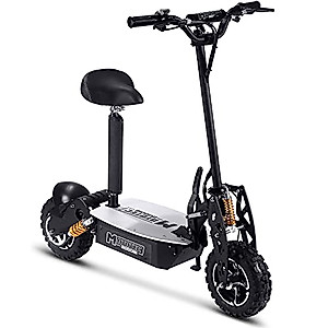 MotoTec 2000W 48V Electric Scooter Black