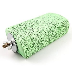 Litewoo Lava Shaped Pumice Ledge Birds Rats Chinchillas Toys, Artificial Teeth Beak Grinding Stone for Bird, Parrots, Hamsters, Totoro and Rabbits, Easy Installation, Random Color （5.1"x 2.75"x 1.2"）