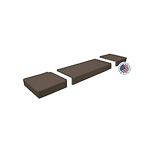 KidKusion Soft Seat Hearth Pad | Made in USA | Brown | 90" x 14" | Fireplace and Hearth Protection