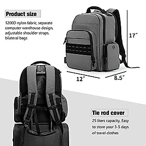 VEAGIA Tactical Travel Laptop Backpack For Men Large Heavy Duty Work Backpack Airline Approved Hiking Waterproof Bag