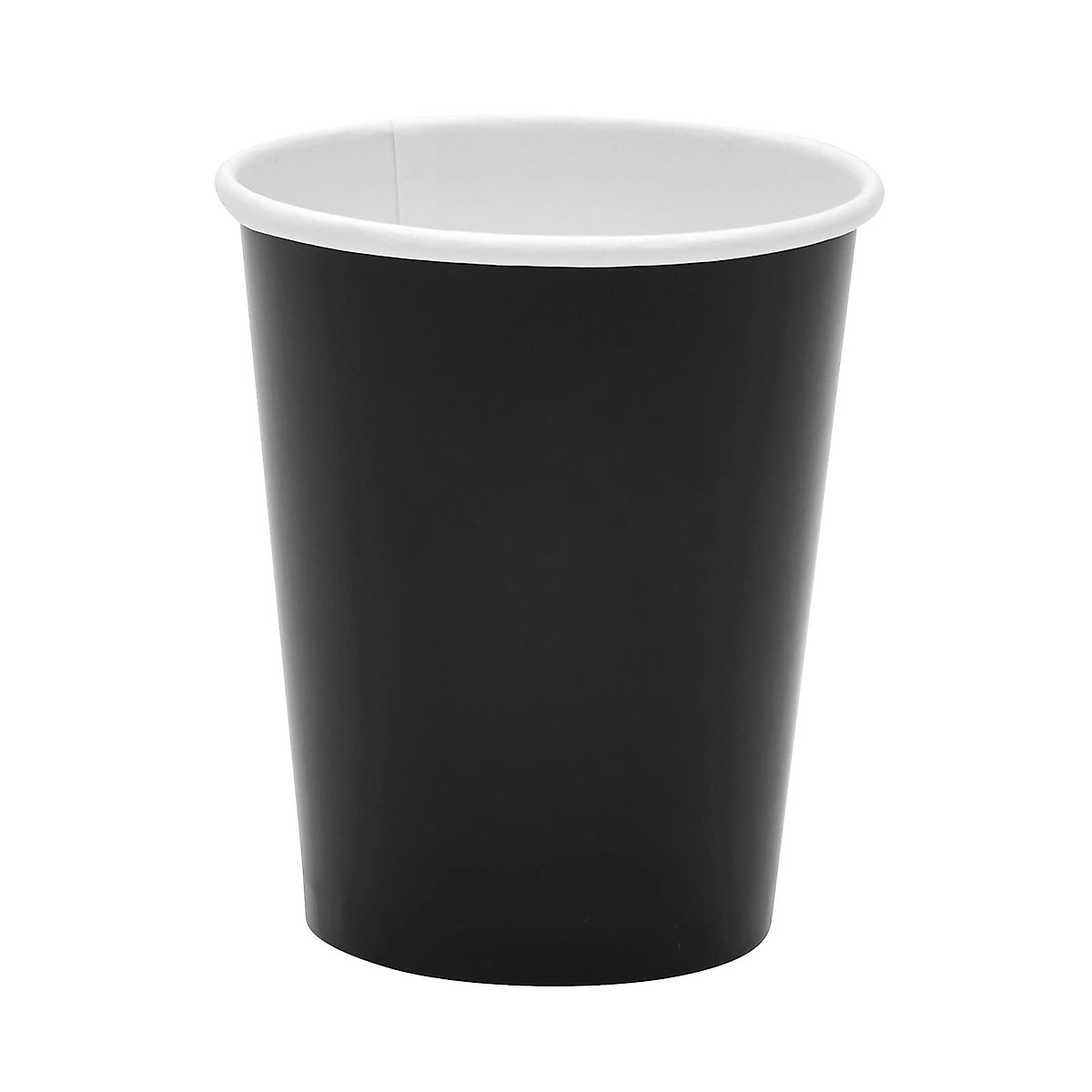 Juvale 144 Piece Black Party Supplies - Serves 24 Disposable Black Paper Plates, Napkins, Cups, and Cutlery, Ideal Party Table Decorations for Birthdays, Halloween Parties & Graduation