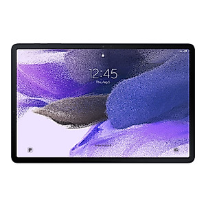 SAMSUNG Galaxy Tab S7 FE 2021 Android Tablet 12.4” Screen WiFi 256GB S Pen Included Long-Lasting Battery Powerful Performance, Mystic Black (Renewed)