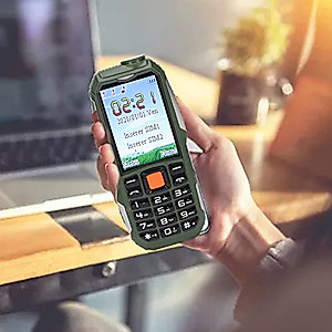 Q1 Cell Phone Powerful Speakers 2.4 Inch HD Screen SOS Button Q1 Cell Phone Unlocked Large Keys Elderly Outdoor Use (US Plug)