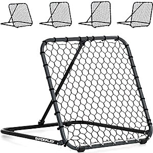 QuickPlay PRO Rebounder Adjustable Angle Multi-Sport Trainer | Soccer Rebounder or Baseball & Softball Pitch Back | Ideal for Team and Solo Training (3 x 3')