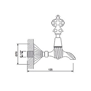 Ottoman Style Faucet, Turkish Oriental Faucet, Oriental, Boho Tap, Sink Tap, Ottoman Tap, Turkish Bath Tap, Turkish Bath Sink, Premium