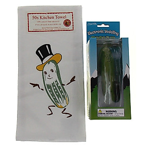 Yodeling Pickle Bundled with a Mr Pickle Kitchen Towel
