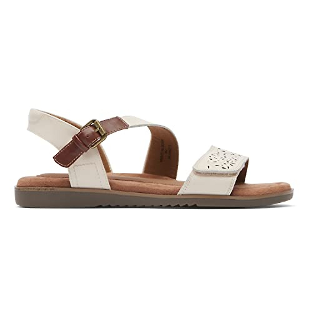 Cobb Hill Women's Zion 2 Piece Sandal, Vanilla Leather, 8.5