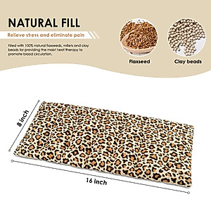 MEISENHOME Microwave Heating Pad for Pain Relief, 8 x 16 Microwavable Moist Heat Pads for Neck, Shoulder, Back, Knee, Period Cramps, Rice Heat Pack Hot & Cold Compress Reusable & Portable