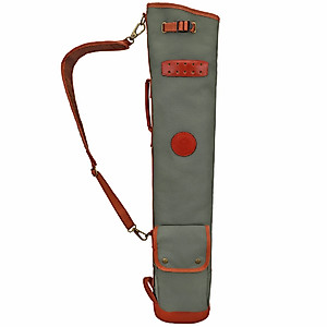 TOURBON Canvas Lightweight Sunday Golf Clubs Carry Bag Pockets Travel Driving Range Bags Storage