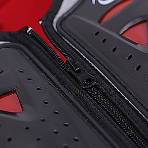 ZZ Lighting Kids Chest Spine Protector Body Armor Vest Protective Gear for Motocross Dirt Bike Skiing Snowboarding, Red S