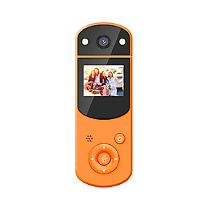 KIMISS D2 Handheld Mini DV Camera Digital Camera MP3 Player Car Video Recorder 1080P Night Shooting Camera Digital Mini Camera(Orange)