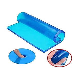 LisylineAuto Gel Seat Cushion Seat Gel Pad Pressure Reducing Shock Absorption Mats Reduce Fatigue Comfortable Soft Pad Cushion For Motorcycle Car Office Chair Wheelchair (25 x 25 x 1cm)