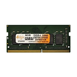 DOLGIX 8GB DDR4 PC4-21300 2666MHz Laptop 260Pins 1.2V Memory Ram Module Upgrade