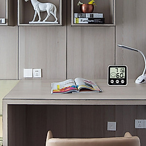 SoeKoa Digital Thermometer Indoor Hygrometer Humidity Meter Room Temperature Monitor Large LCD Display Max/Min Records for Home Car Office