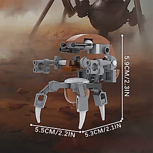MOOXI-MOC Space Wars Battle Driods Destroyer Droideka Building Set,Creative Building Blocks Toy Set(86pcs)