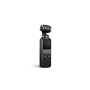 DJI Osmo Pocket - Handheld 3-Axis Gimbal Stabilizer with integrated Camera 12 MP 1/2.3” CMOS 4K60 Video, for YouTube, TikTok, Video Vlog, Streamlabs, Attachable to Smartphone, Android, iPhone, Black