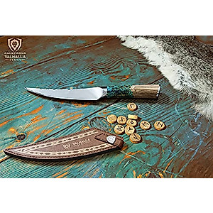Dalstrong Fillet Knife - 6.5 inch - Valhalla Series - 9CR18MOV HC Steel - Celestial Resin & Wood Handle - Meat Cutting, Carving, Bone, Trimming, Deboning - Leather Sheath Included