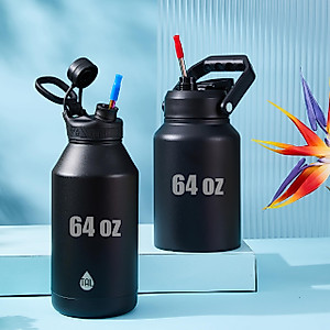 Wobye 12'' Tall Metal Straws Replacement for Stanley Quencher 64 40 30oz Cup, 4 Pack Long Stainless Steel Straw with Silicone Tip Cleaning Brush for Simple Modern Trek 40oz Tumbler