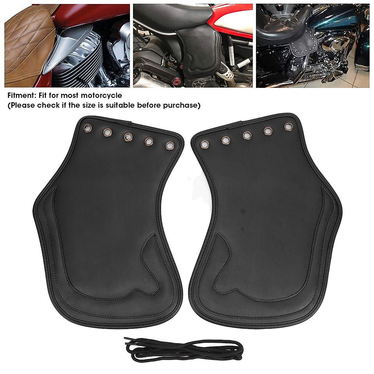 Fockety Engine Heat Shield, 2pcs Heat Shield Deflector, Heat Insulation Motorbike for Motorcycles Decorating