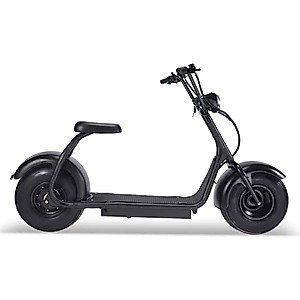 MotoTec Fat Tire 60V 18Ah 2000W Lithium Electric Scooter Black